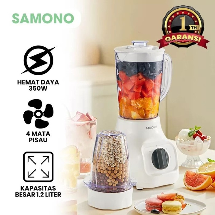 Jual SAMONO SW BL350A Blender Multifungsi + Dry Mill Kapasitas Besar 1 ...