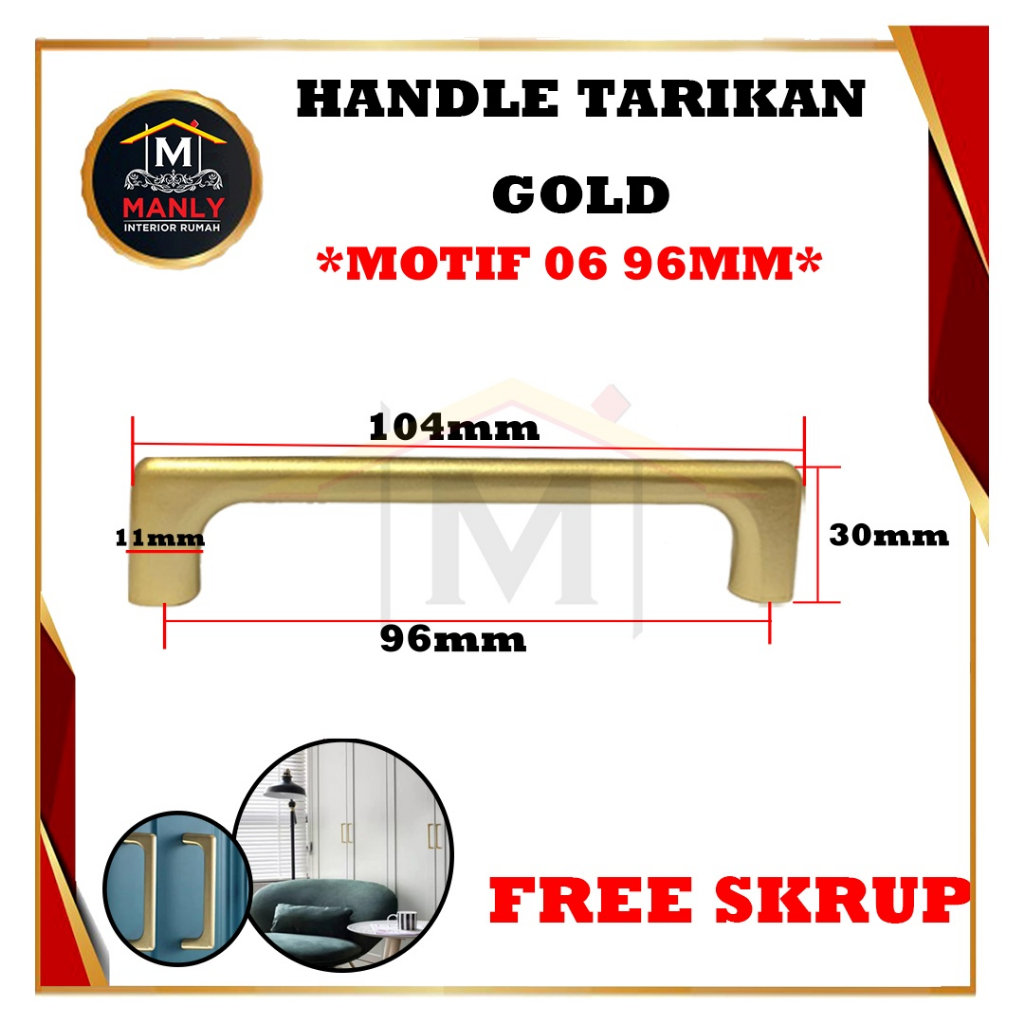 Jual Handel Handle EMAS Tarikan Laci Hitam Minimalis Modern Bulat ...