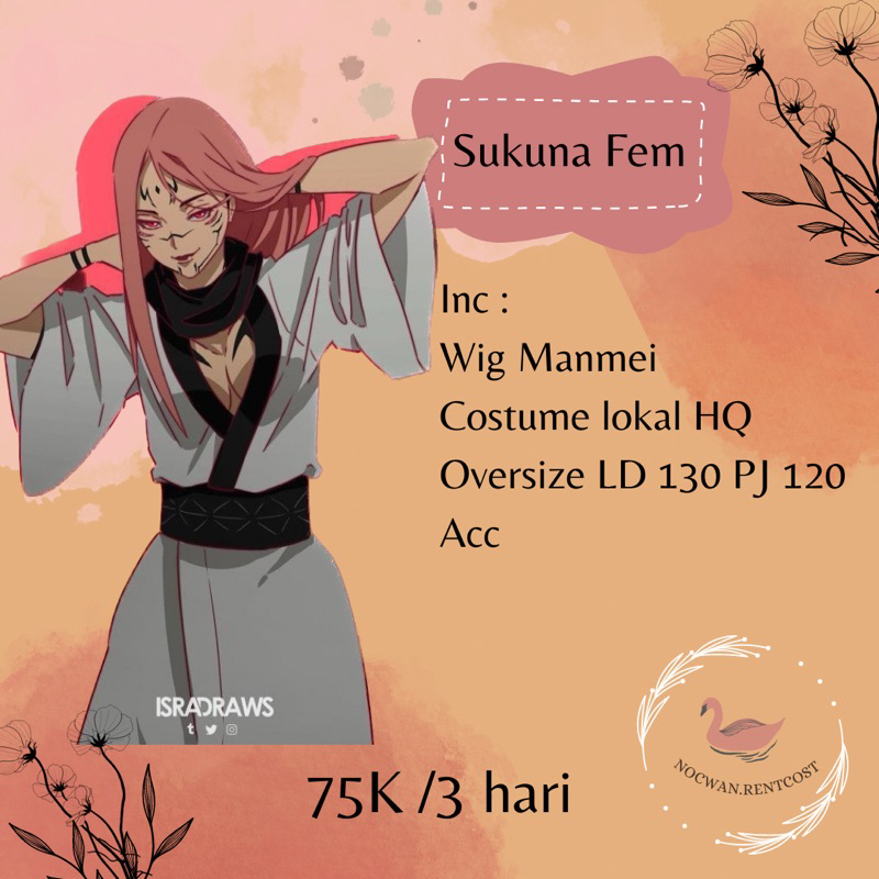 Jual RENTAL COSTUME SUKUNA FEMALE | Shopee Indonesia