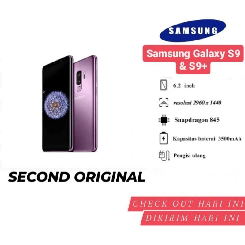 Jual SAMSUNG Galaxy S9+//S9 Second Bekas Mulus Fullset Original ...
