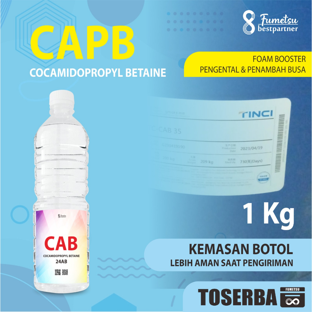Jual CAPB Cocamidopropyl Betaine Foam Busa Sabun 1Liter Pet (1kg ...