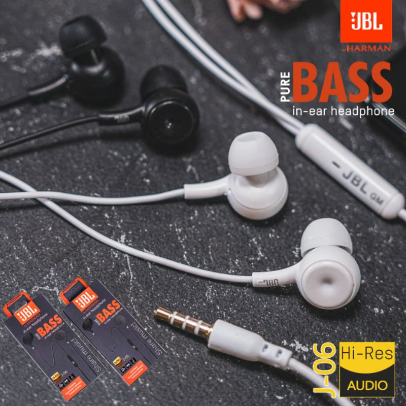 Jual HF HEADSET JBL J-06 SUPER BASS | Shopee Indonesia