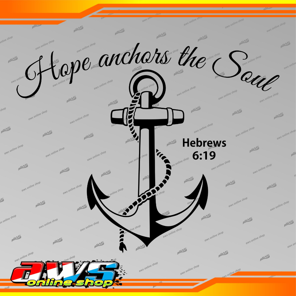 Jual Sticker Jangkar Hope anchors the Soul | Shopee Indonesia