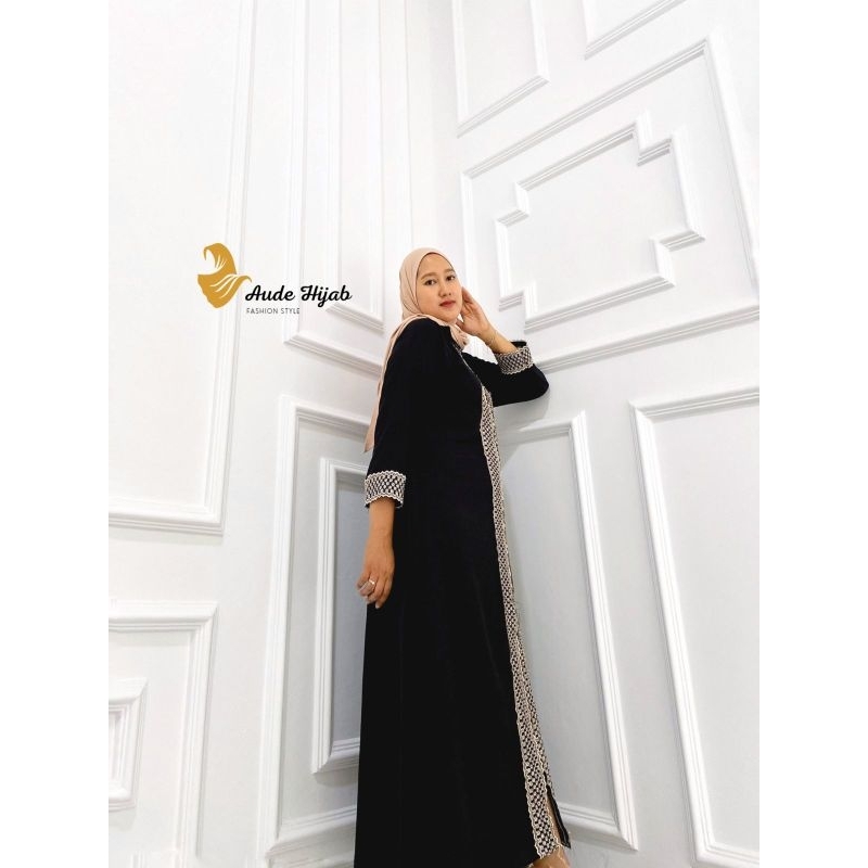 Jual Gamis Abaya Turki Full Renda Kringkle Airflow Premium(Gamis Renda ...
