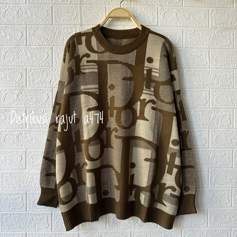 Jual BAM SWEATER RAJUT IMPORT OVERSIZE WANITA KOREA | Shopee Indonesia