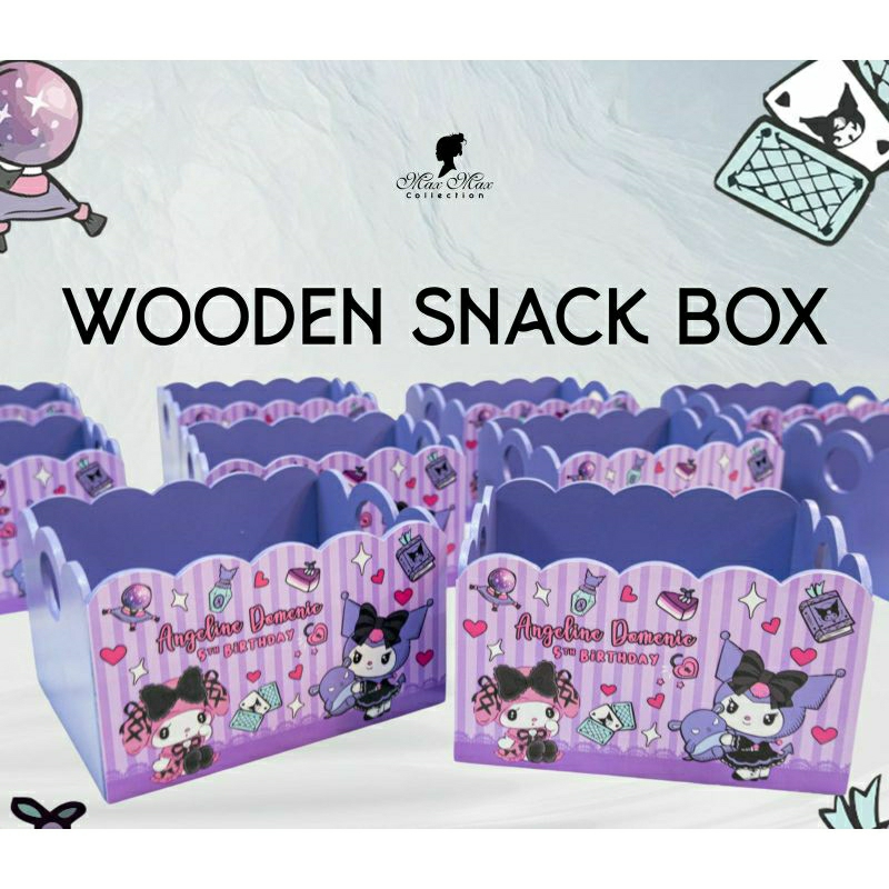 Jual Wooden Snack Box | Tempat Snack Lucu Free Custom Design | Shopee ...