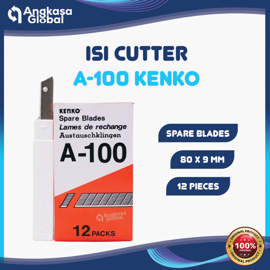 Jual ISI CUTTER A-100 KENKO (1TUBE) | Shopee Indonesia