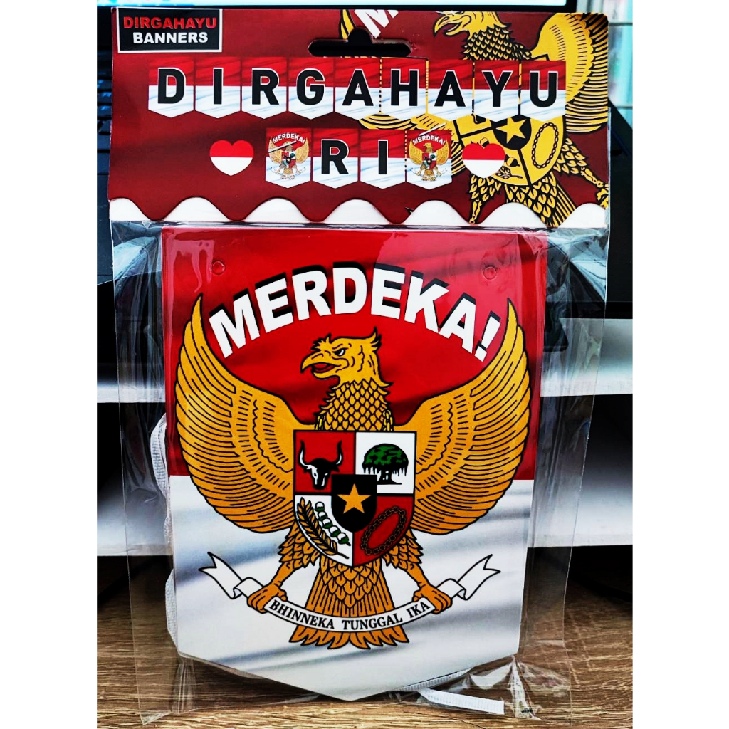 Jual Banner Bendera Segilima Merah Putih Dirgahayu RI Logo Burung ...