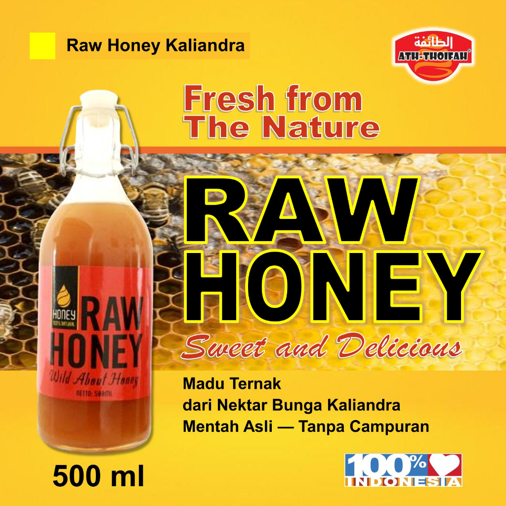 Jual Madu Kaliandra Mentah 500 ml Raw Honey Nektar Kaliandra Asli Madu Murni | Shopee Indonesia