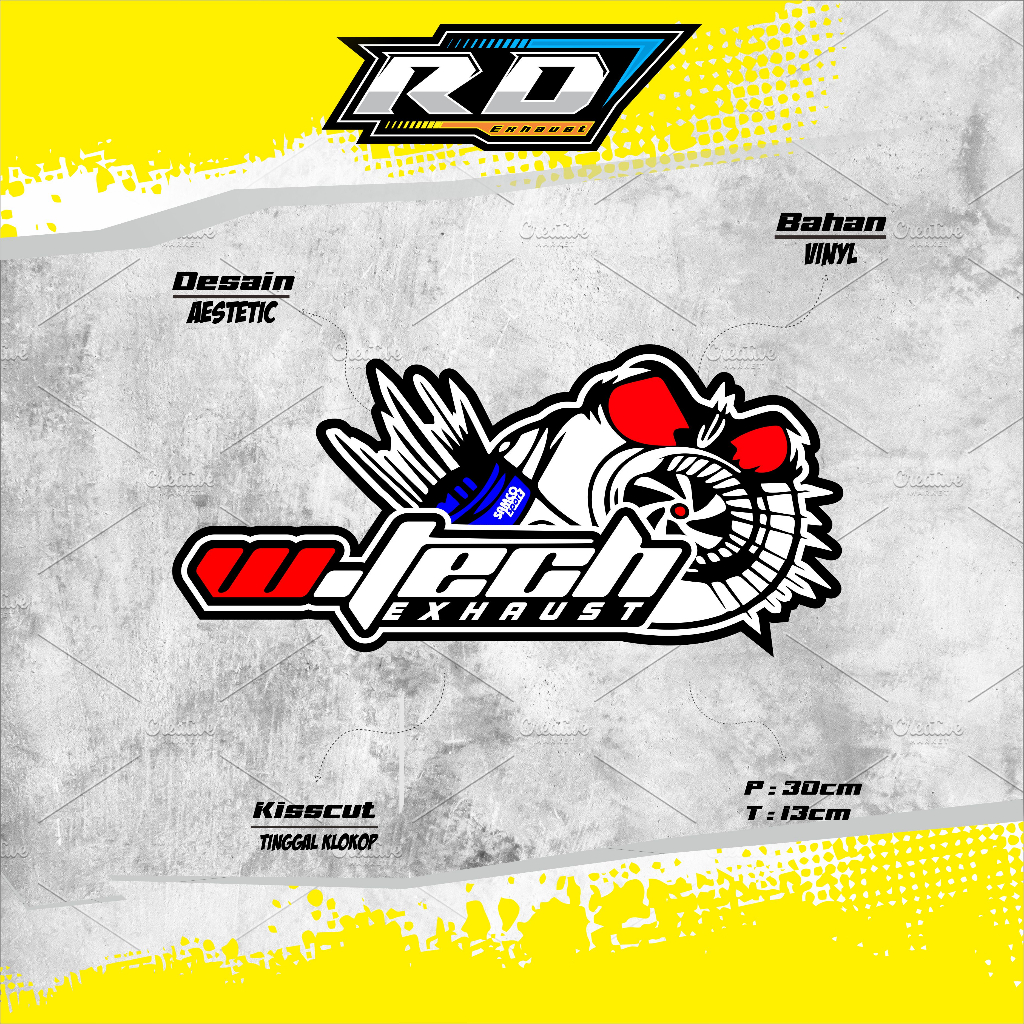 Jual Sticker Jumbo Witecx Exhaust Special Edition-Rd EXHAUST | Shopee ...