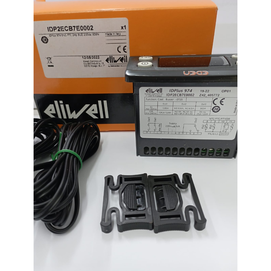Jual ELIWELL 974 230V + Sensor NTC Hitam IDPLUS Digital Thermostat ...
