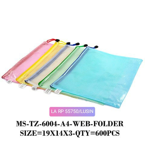 Jual ZIPPER MAP UKURAN A4 / MAP SLETING / WEB FOLDER MS-TZ-6004-A4 (PER ...
