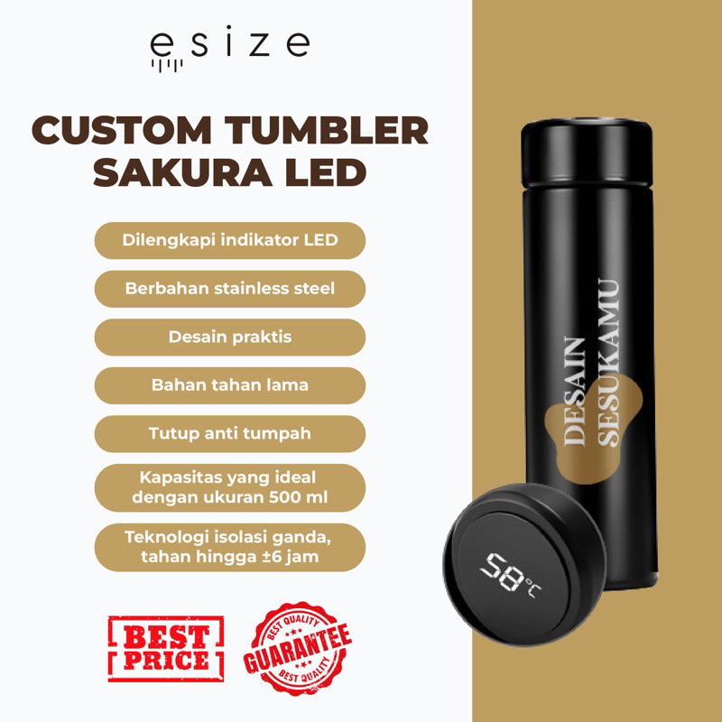 Jual Tumbler Sakura LED Custom Nama, Logo, Tulisan, dan gambar Vector ...