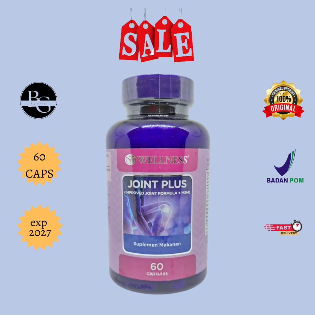 Jual Wellness Joint Plus 60 Kapsul With MSM Join Formula GLUCOSAMINE ...