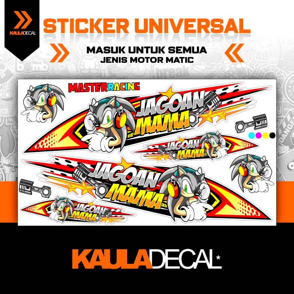 Jual STIKER STRIPING MOTOR ALL MATIC MOTIF 170 / UNIVERSAL MATIC ...