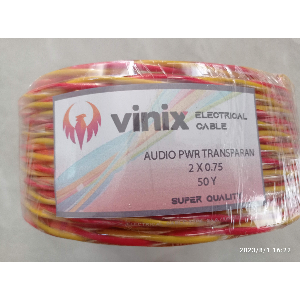 Jual VINIX KABEL LISTRIK SERABUT TRANSPARAN NYMHY 2X0.75 NYYHY 2 X 0,75 ...