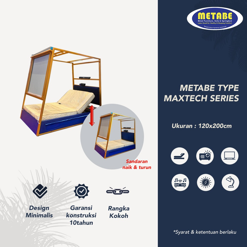 Jual Metabe Ranjang Type Maxtech Series ( Frame + Lightening ) | Shopee ...