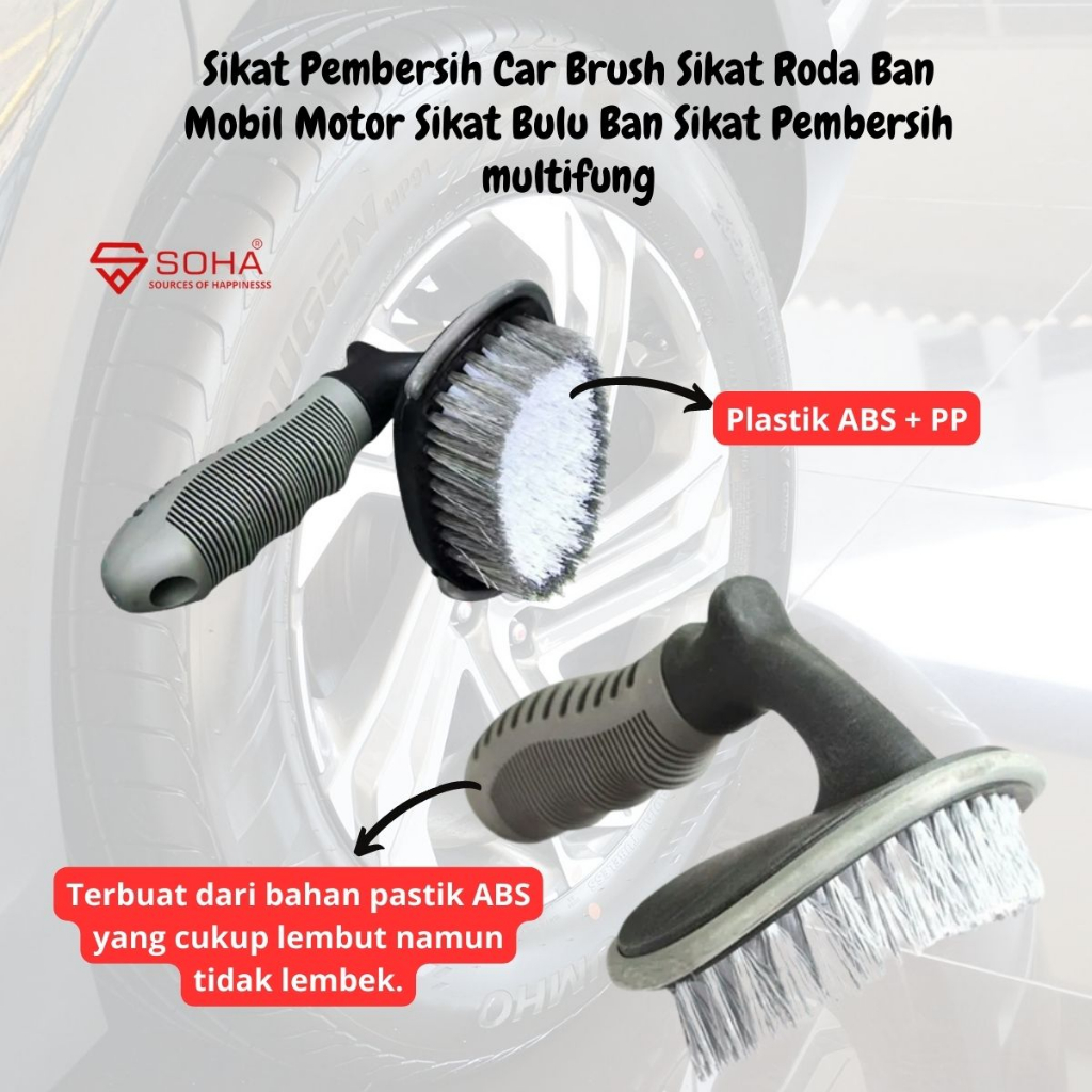 Jual Sikat Pembersih Ban Mobil Car Tire Brush Sikat Roda Velg Mobil ...