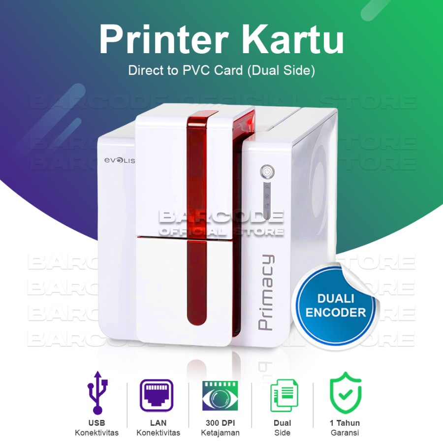 Jual Evolis Primacy 308 Printer Kartu Duali Encoder Dual Print ID Card ...