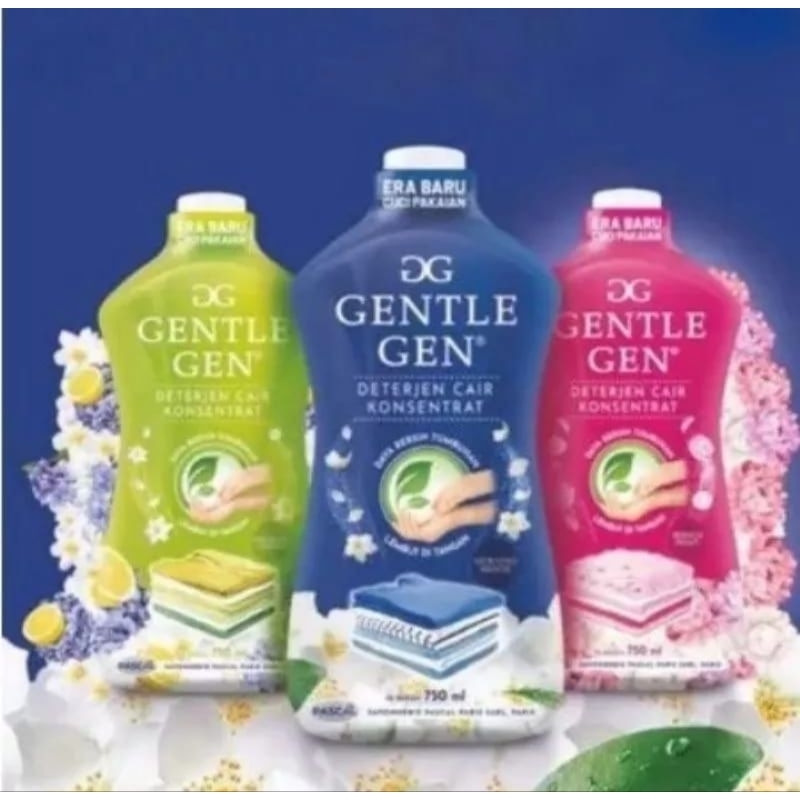 Jual Gentle Gen Deterjen Tumbuhan/Sabun Cuci Baju Cair700 ml murah ...