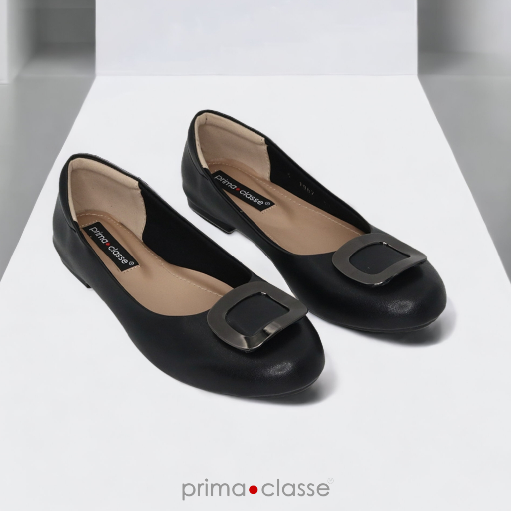 Jual PRIMA CLASSE Carlene 1967 - Sepatu Wanita Flat Shoes Casual Hitam ...