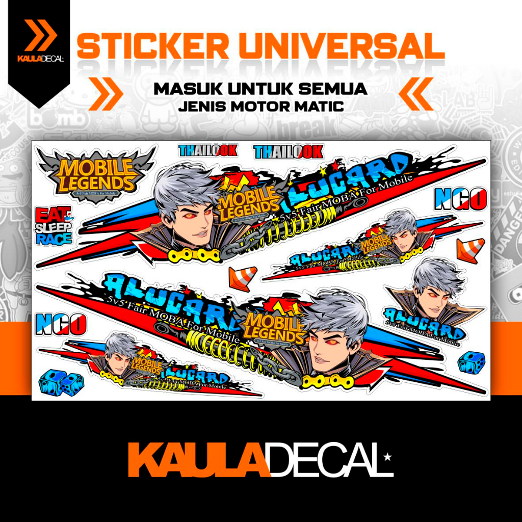 Jual STIKER STRIPING MOTOR ALL MATIC MOTIF 233 / UNIVERSAL MATIC ...