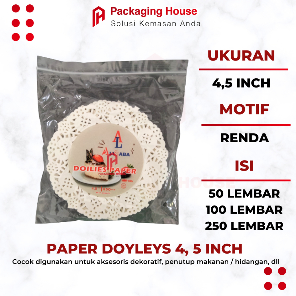 Jual PAPER DOILIES | PAPER DOYLIES 4,5 INCH | KERTAS RENDA SOUVENIR ...