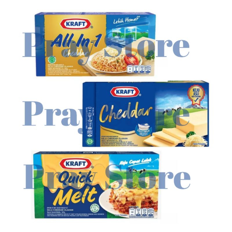 Jual Kraft Keju Cheddar All Varian All in 1 , Quick Melt , Cheddar ...