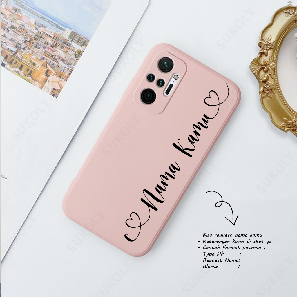 Jual Softcase Macaron Custom Nama Love All Type Smartphone - Softcase Custom - Casing HP- Case ...