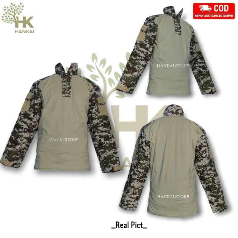 Jual KAOS POLOS LENGAN PANJANG BDU TERBARU / KAOS TACTICAL BDU PANJANG LAPANGAN | Shopee Indonesia