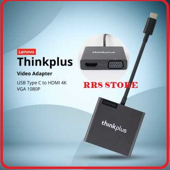 Jual Lenovo Thinkplus Video Adapter USB Type C to HDMI 4K VGA 1080P ...
