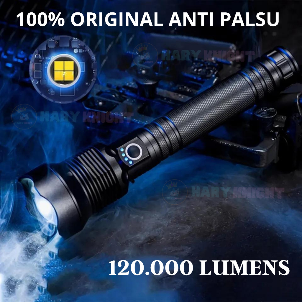 Jual Senter LED SWAT X9000 Jarak Jauh Cahaya 120000 Lumens Super Terang ...