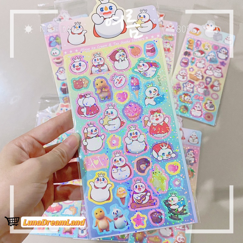 Jual 1 Lembar Sticker Mixue Viral / Stiker Mixue Viral / Stiker Lucu ...