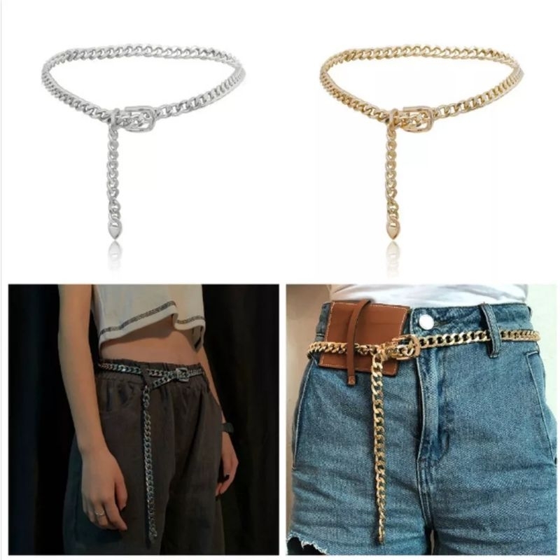 Jual Ikat Pinggang Rantai Sabuk Wanita Rantai Belt Rantai Viral ...