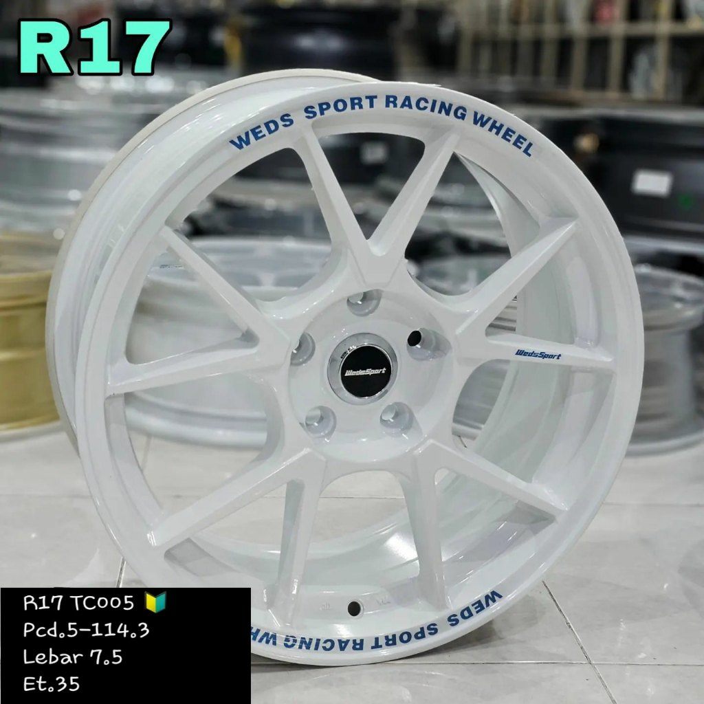Jual velg mobil ring 17 wedssport tc005 lebar 7,5 et35 for innova civic hrv | Shopee Indonesia