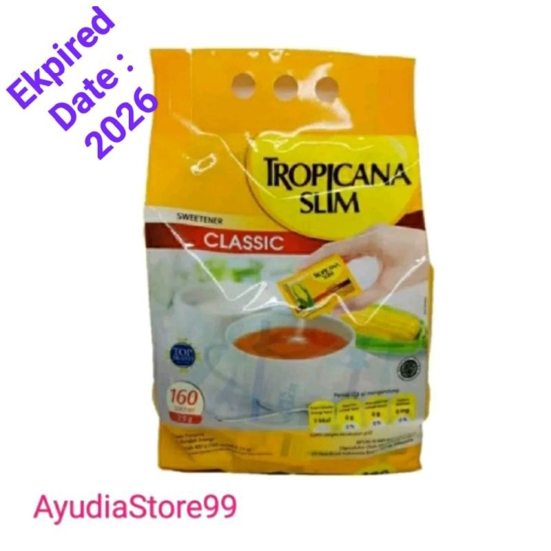 Jual Tropicana Slim Classic 160 Sachet -Tropicana Slim Sweetener ...