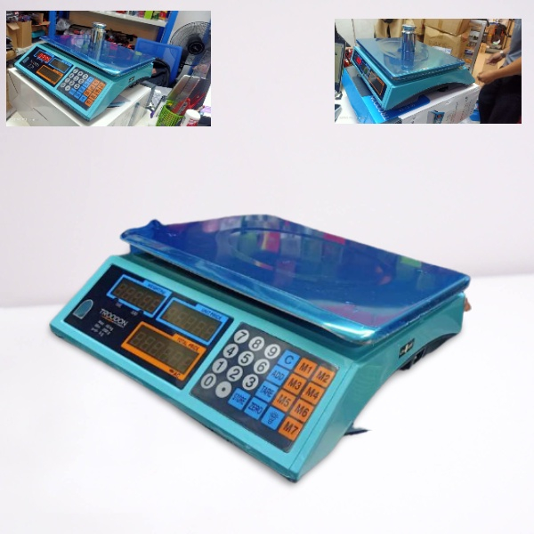 Jual Timbangan Buah Digital 40KG/ Digital Computing Scale 40kg Double Display trodon /timbangan ...