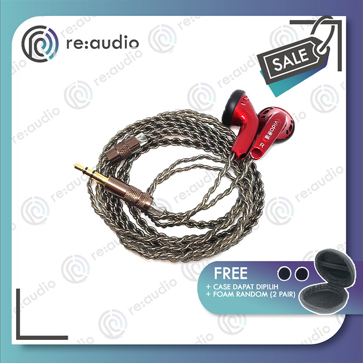 Jual Earphone Vido Recable Bronze Metallic Free Case (Earbud Vido ...