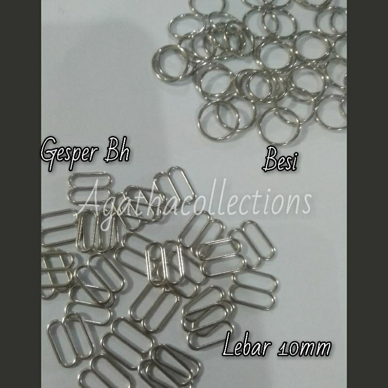 Jual Ring Gesper BH/ gesper Bra besi 10 mm per 10 pasang | Shopee Indonesia