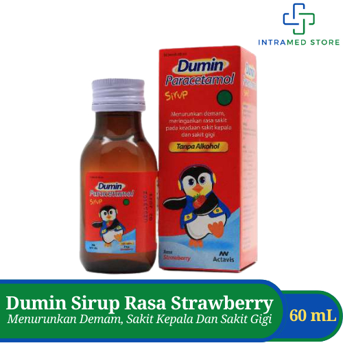 Jual Dumin Sirup 60 ml Rasa Strawberry | Menurunkan Demam | Sakit ...