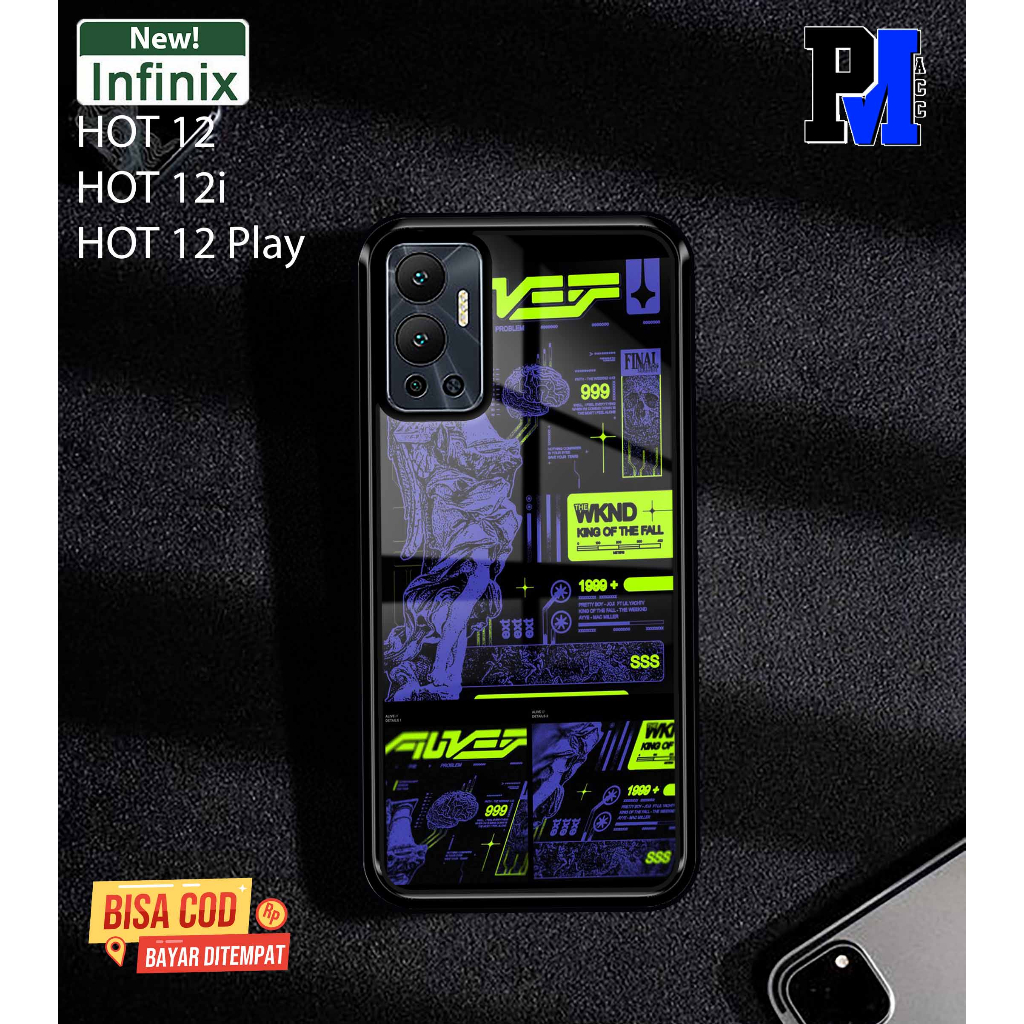 Jual Permataacc Case GLOSSY 2D AESTHETIC INFINIX HOT 12i 12 12 play 11s ...