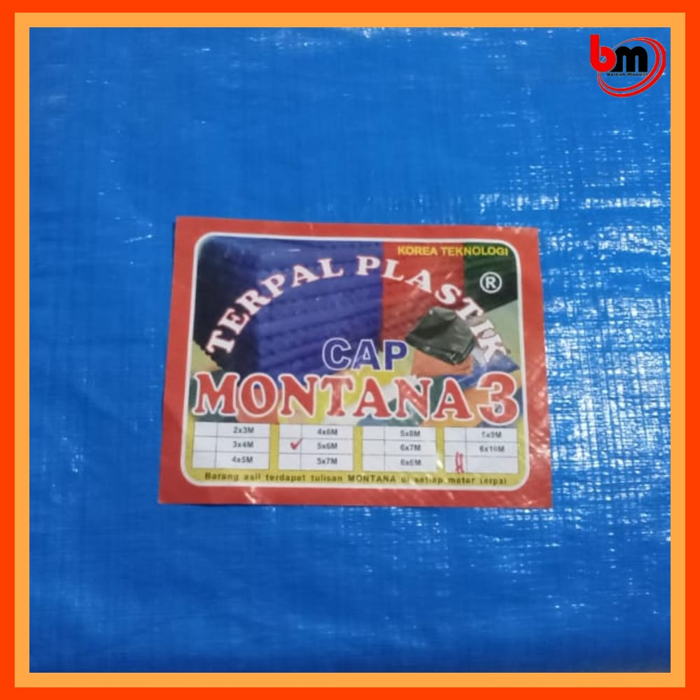 Jual Terpal Plastik Cap Montana A3 Ukuran 5X6 | Shopee Indonesia