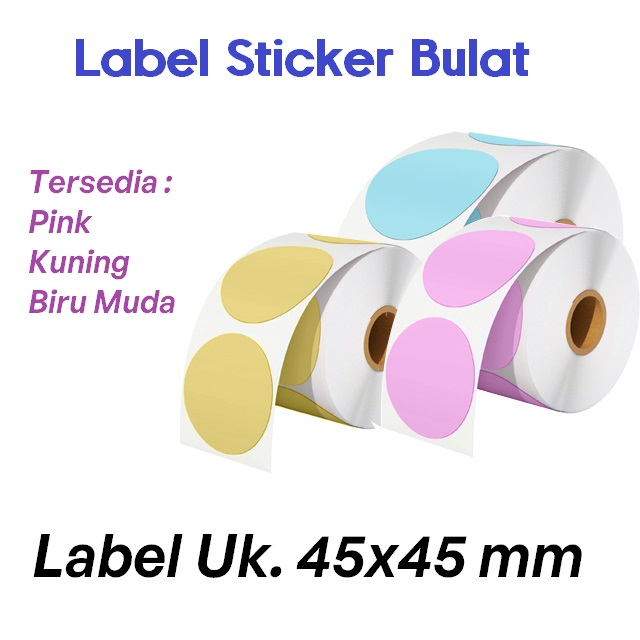 Jual CETAK LABEL STICKER BULAT LABEL USAHA PRINT 50 Pcs | Shopee Indonesia