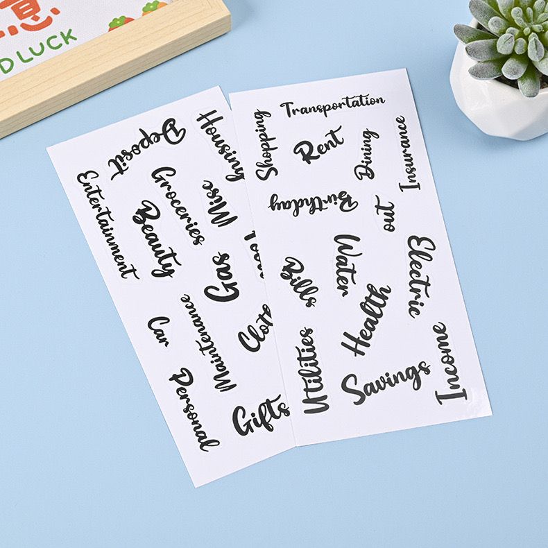Jual Sticker Budgeting Kebutuhan Keuangan | Shopee Indonesia