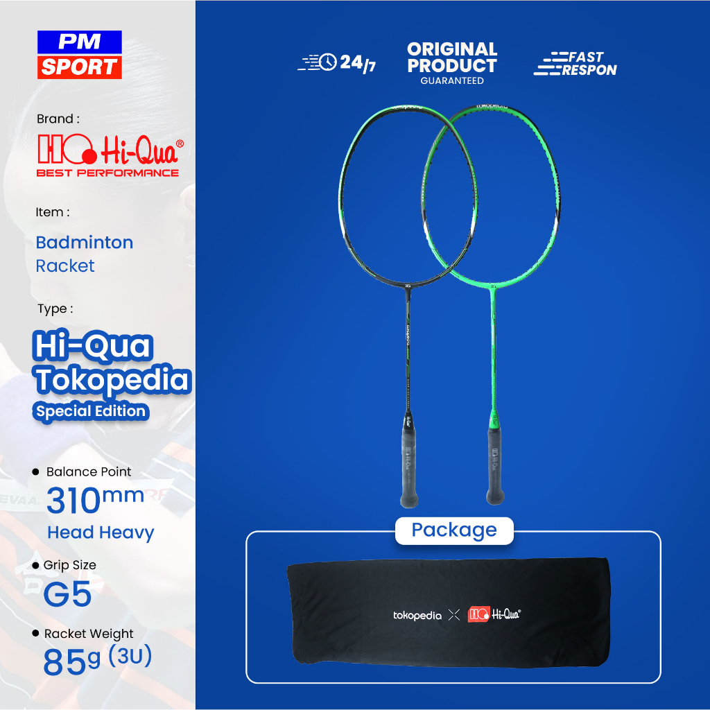 Jual RAKET BADMINTON / BULUTANGKIS HIQUA X TOKO HIJAU | Shopee Indonesia