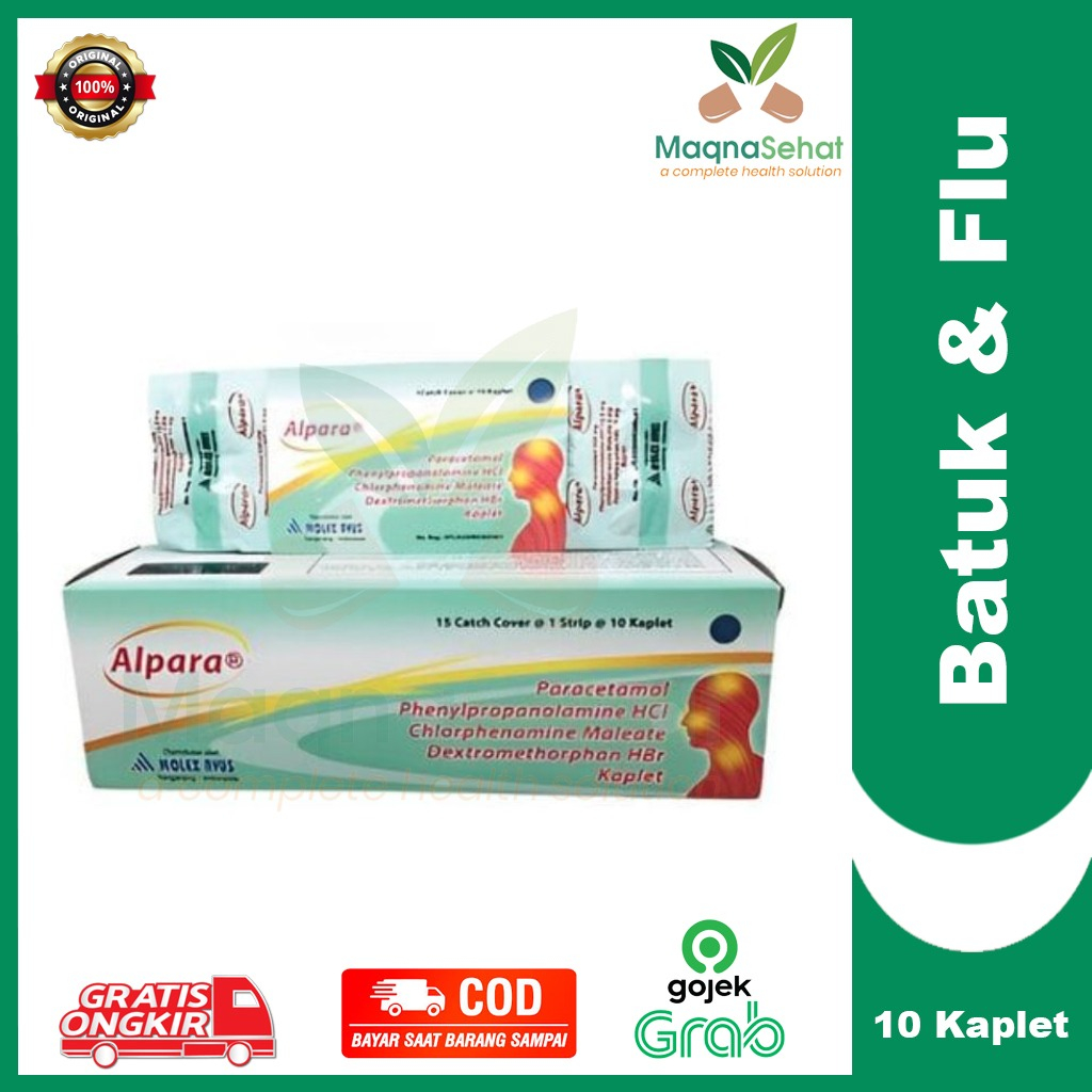 Jual Alpara Strip 10 Kaplet - Obat Gejala Flu disertai Batuk- obat ...