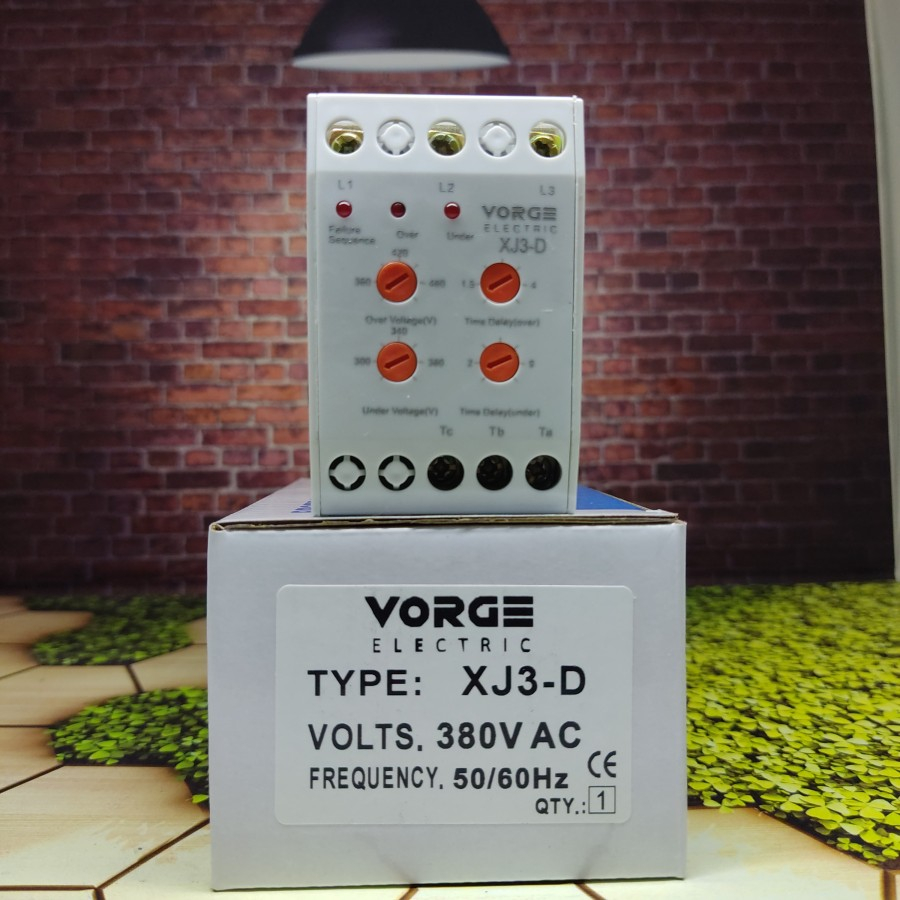 Jual VORGE XJ3D Phase Failure Relay Over / Under Voltage Protection ...