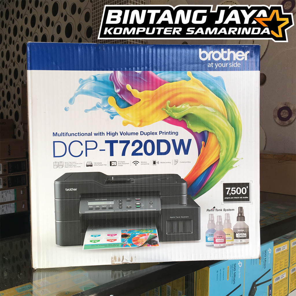 Jual Brother DCP-T720DW Printer Print Scan Copy Wifi Duplex Ink Tank | Shopee Indonesia
