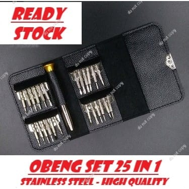 Jual Obeng Screwdriver Set Pertukangan 25 In 1 Reparasi Smartphone Iphone Obeng 25 in 1 | Shopee ...