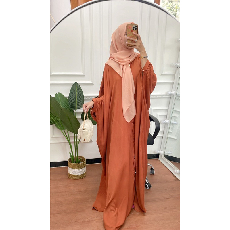 Jual Veeya kaftan big size khusus teracota limited elsafa | Shopee ...